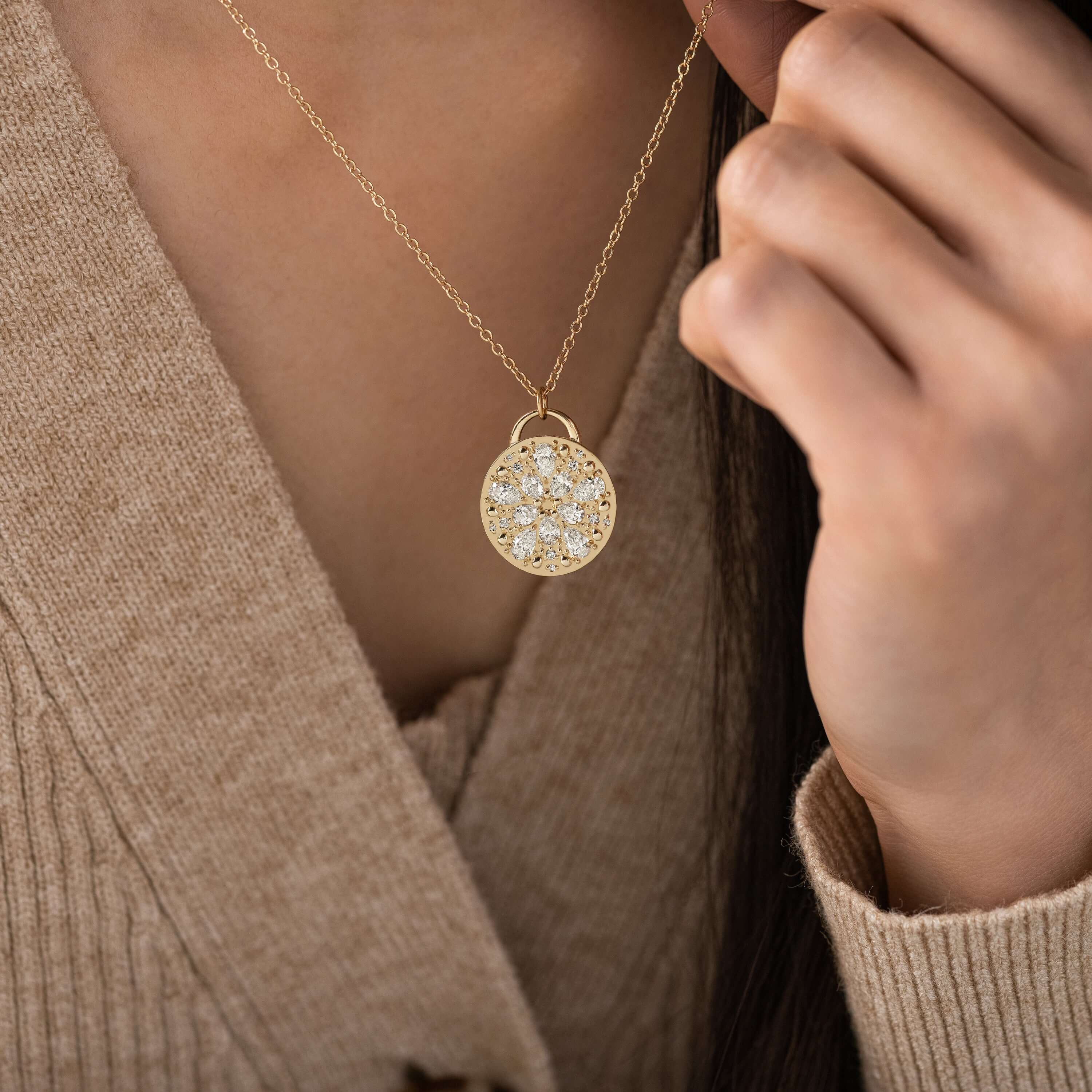 Stepping Stone Necklace | 14k Gold Pendant | Melanie Casey