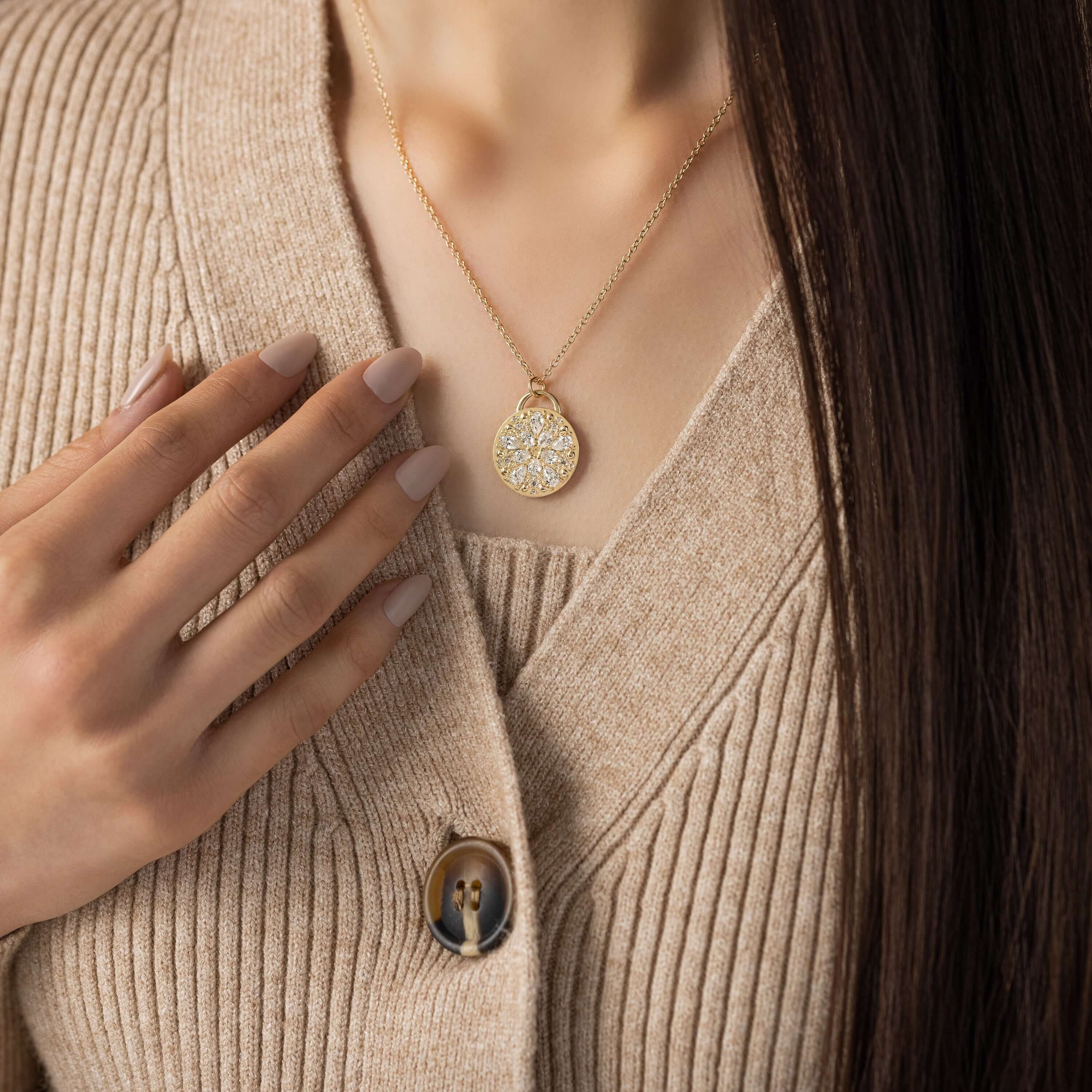 Stepping Stone Necklace | 14k Gold Pendant | Melanie Casey