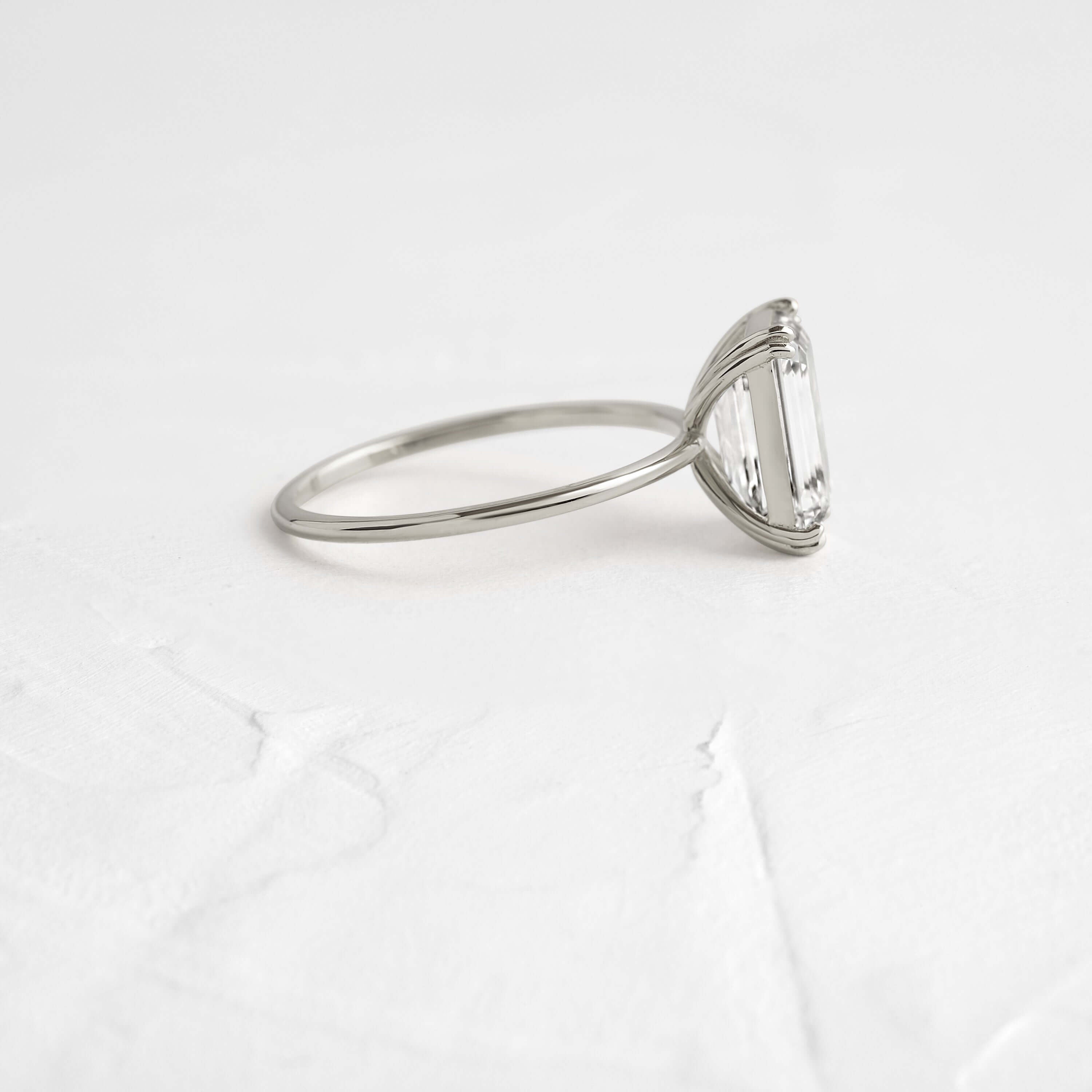 Filament Ring, Emerald Cut | Melanie Casey Fine Jewelry