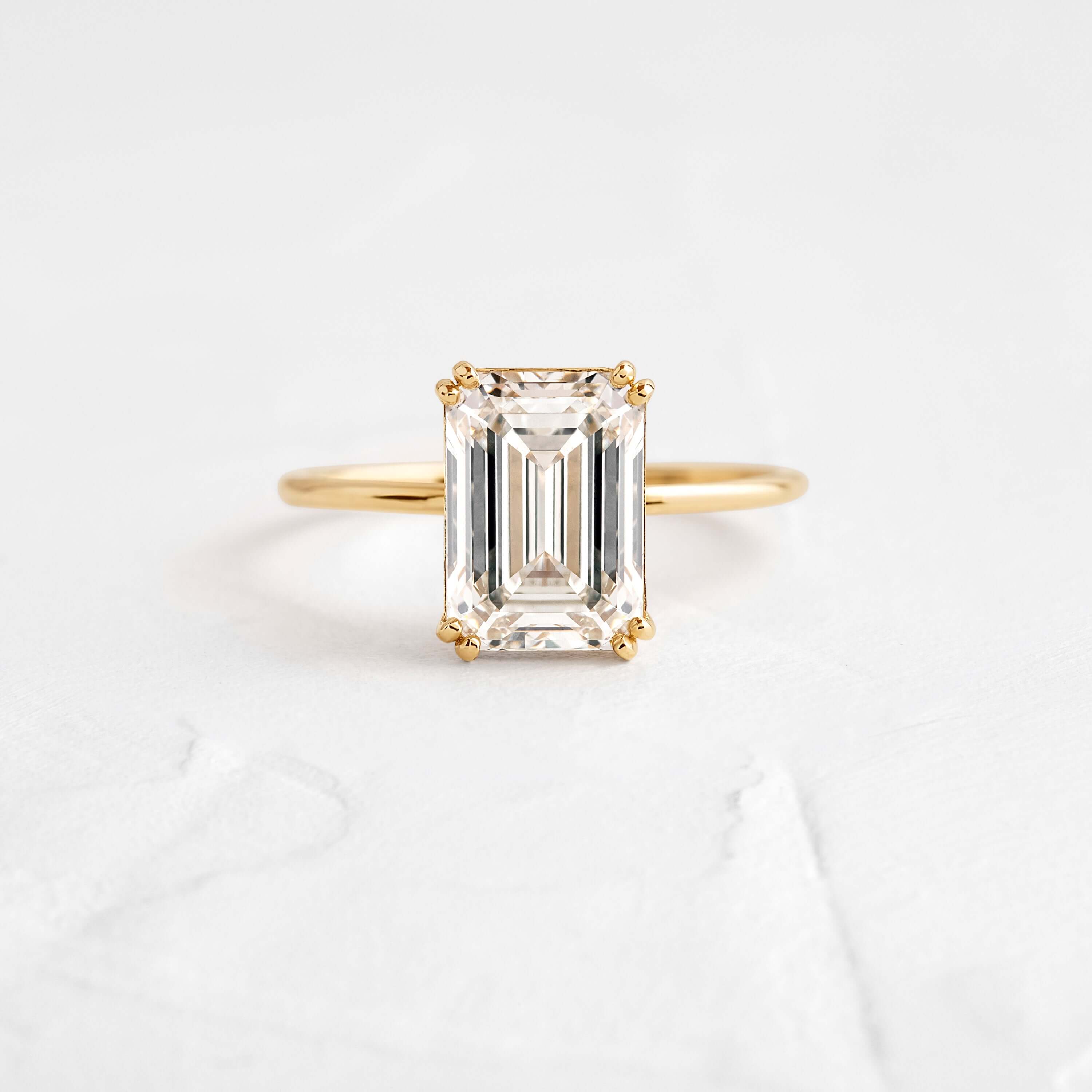 Filament Ring, Emerald Cut | Melanie Casey Fine Jewelry