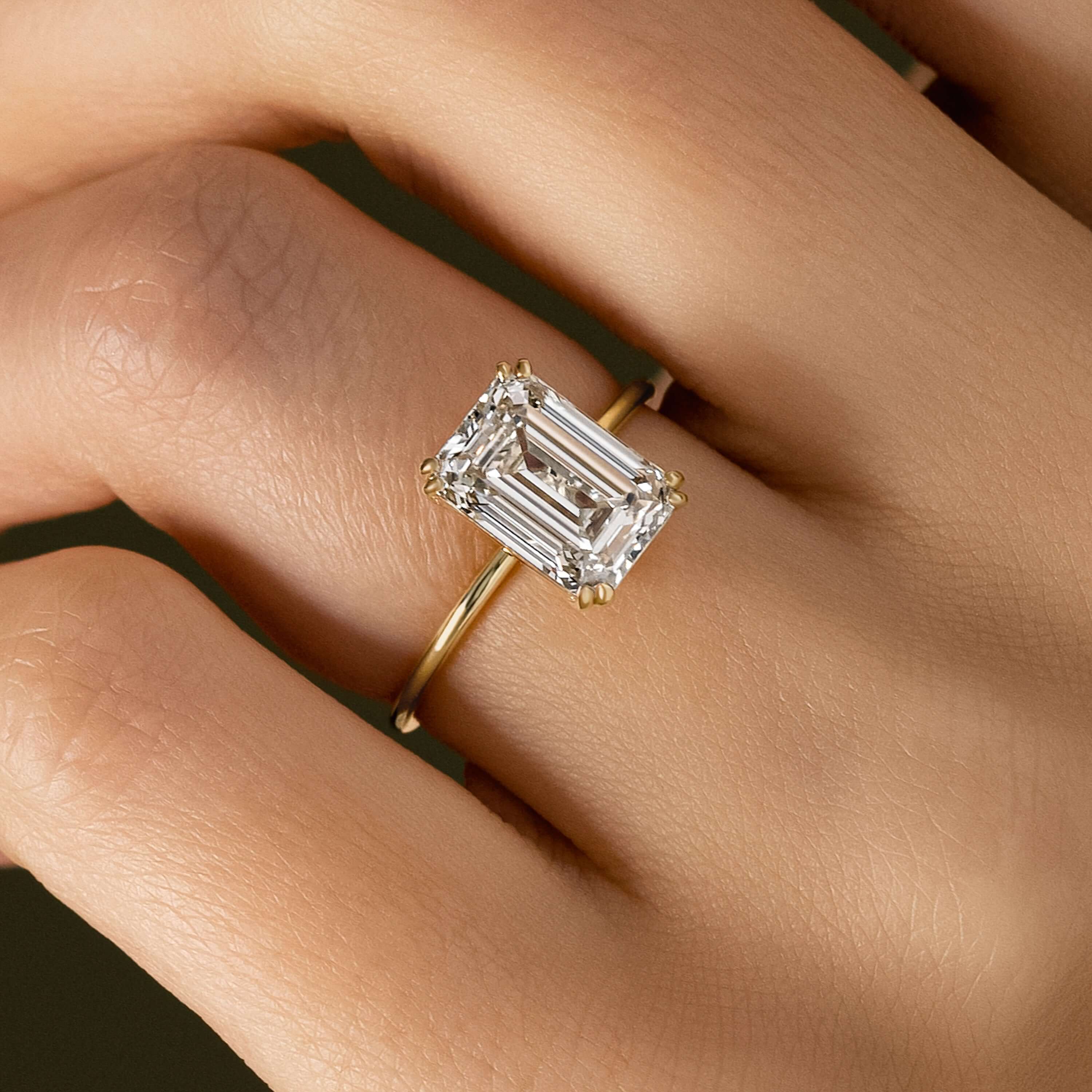 Filament Ring, Emerald Cut | Melanie Casey Fine Jewelry