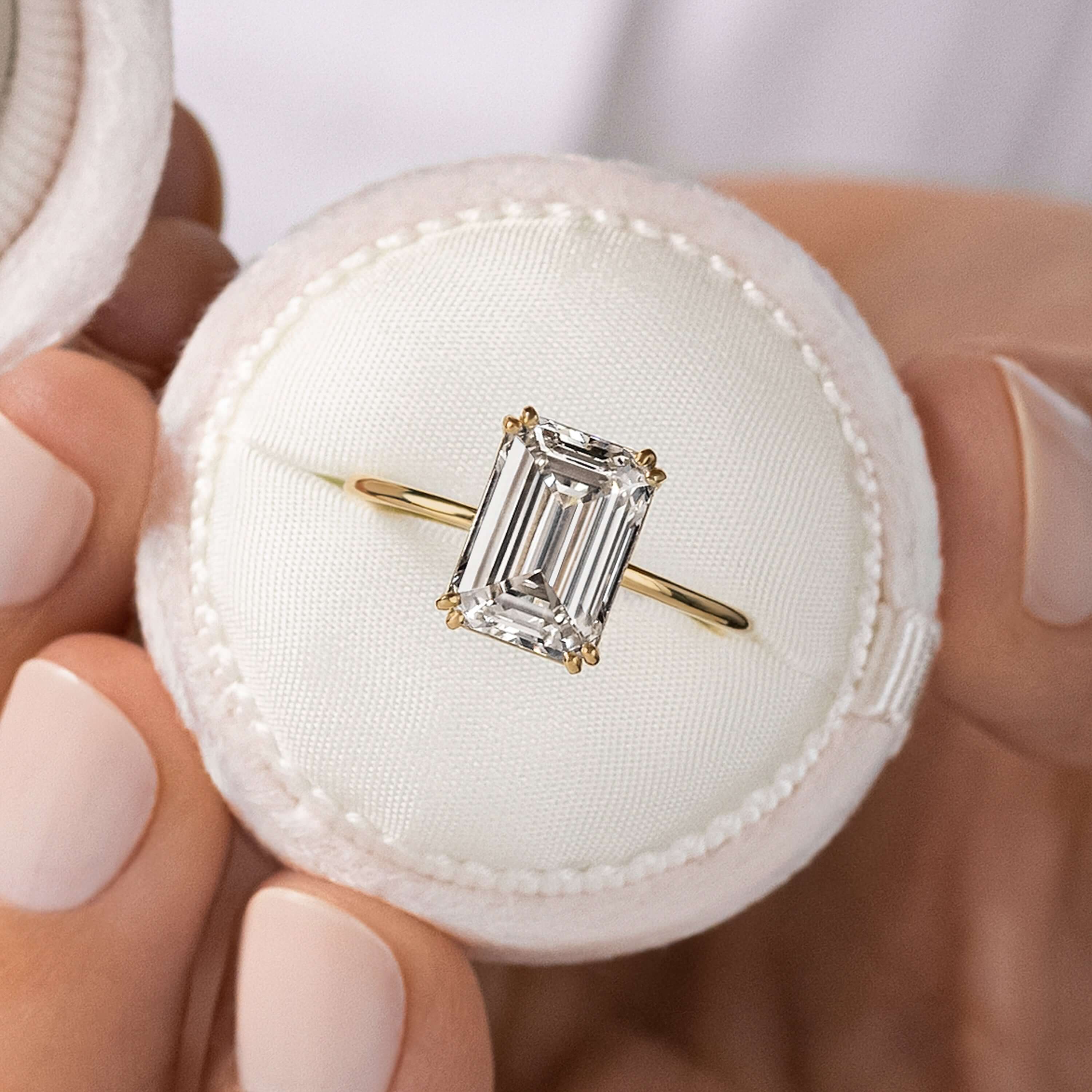 Filament Ring, Emerald Cut | Melanie Casey Fine Jewelry