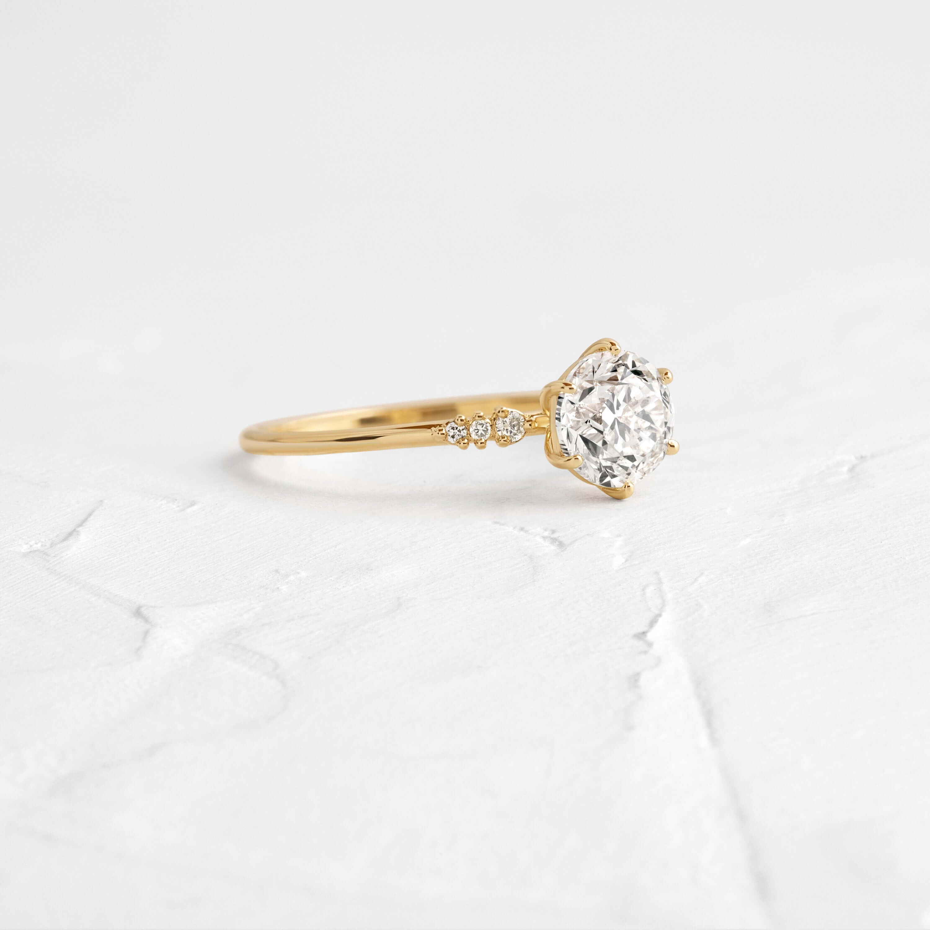 Poppy Seed Ring | Handcrafted Diamond Engagement Ring | Melanie Casey