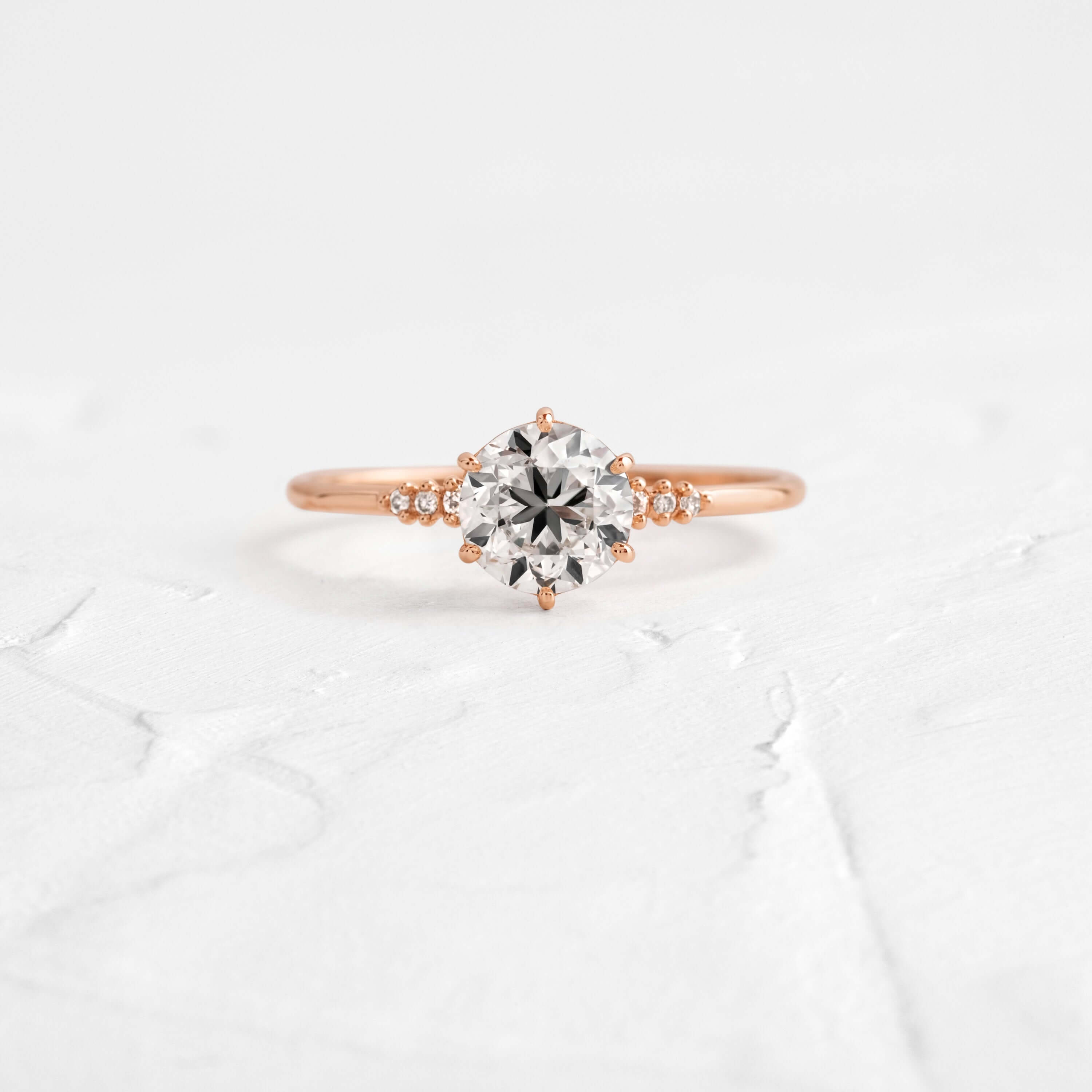 Poppy Seed Ring | Handcrafted Diamond Engagement Ring | Melanie Casey