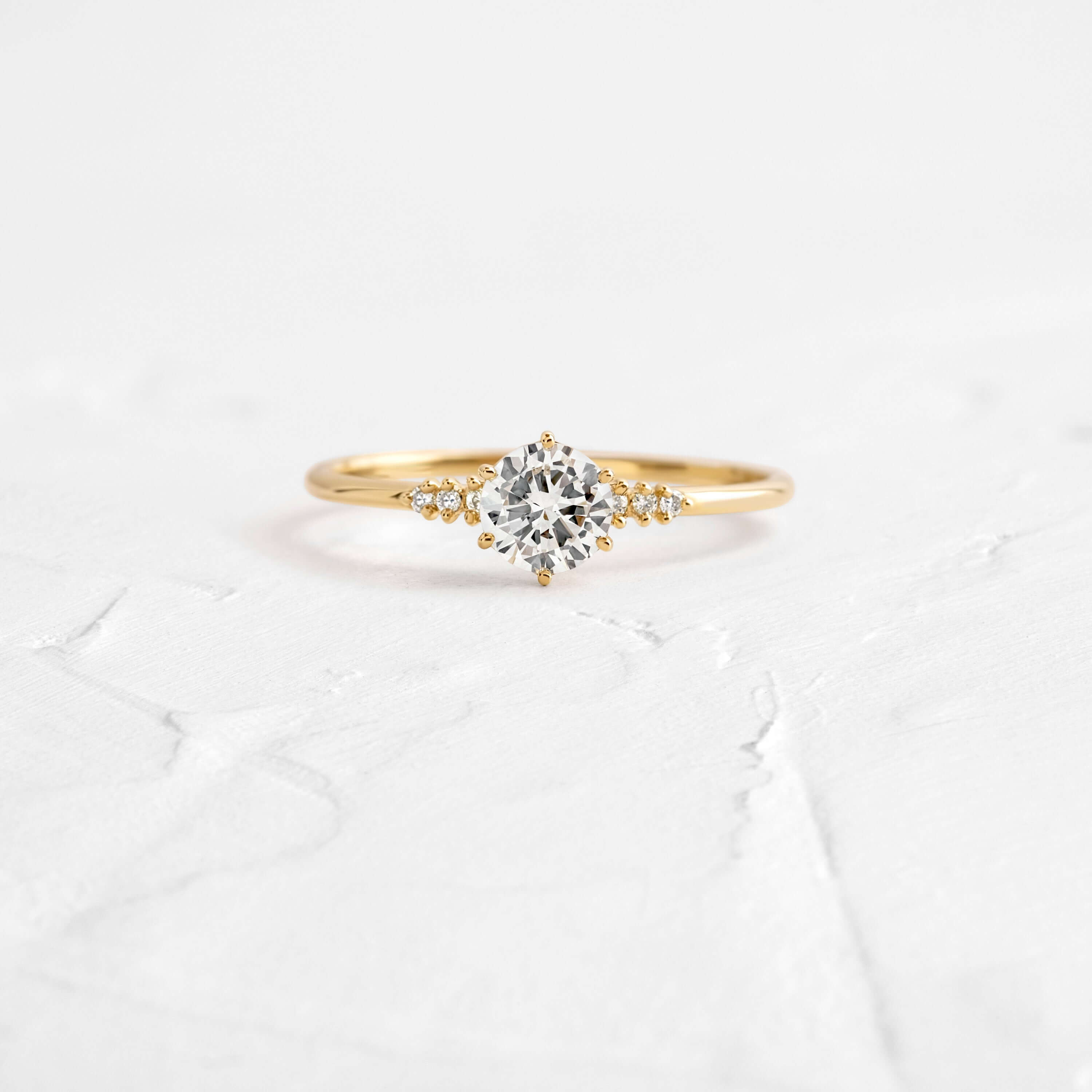 Poppy Seed Ring | Handcrafted Diamond Engagement Ring | Melanie Casey