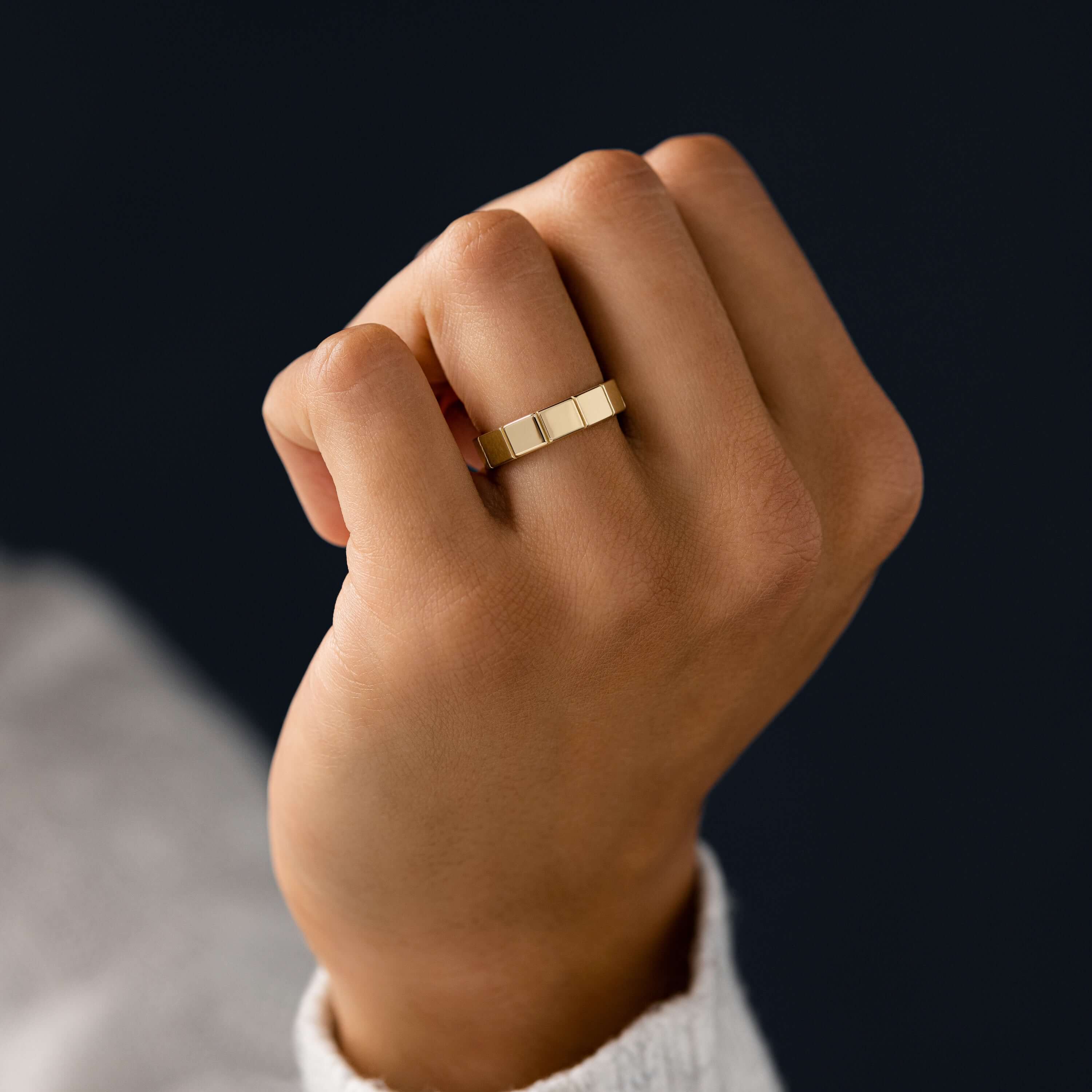 Block Band | For Men and Women | Melanie Casey Fine Jewelry
