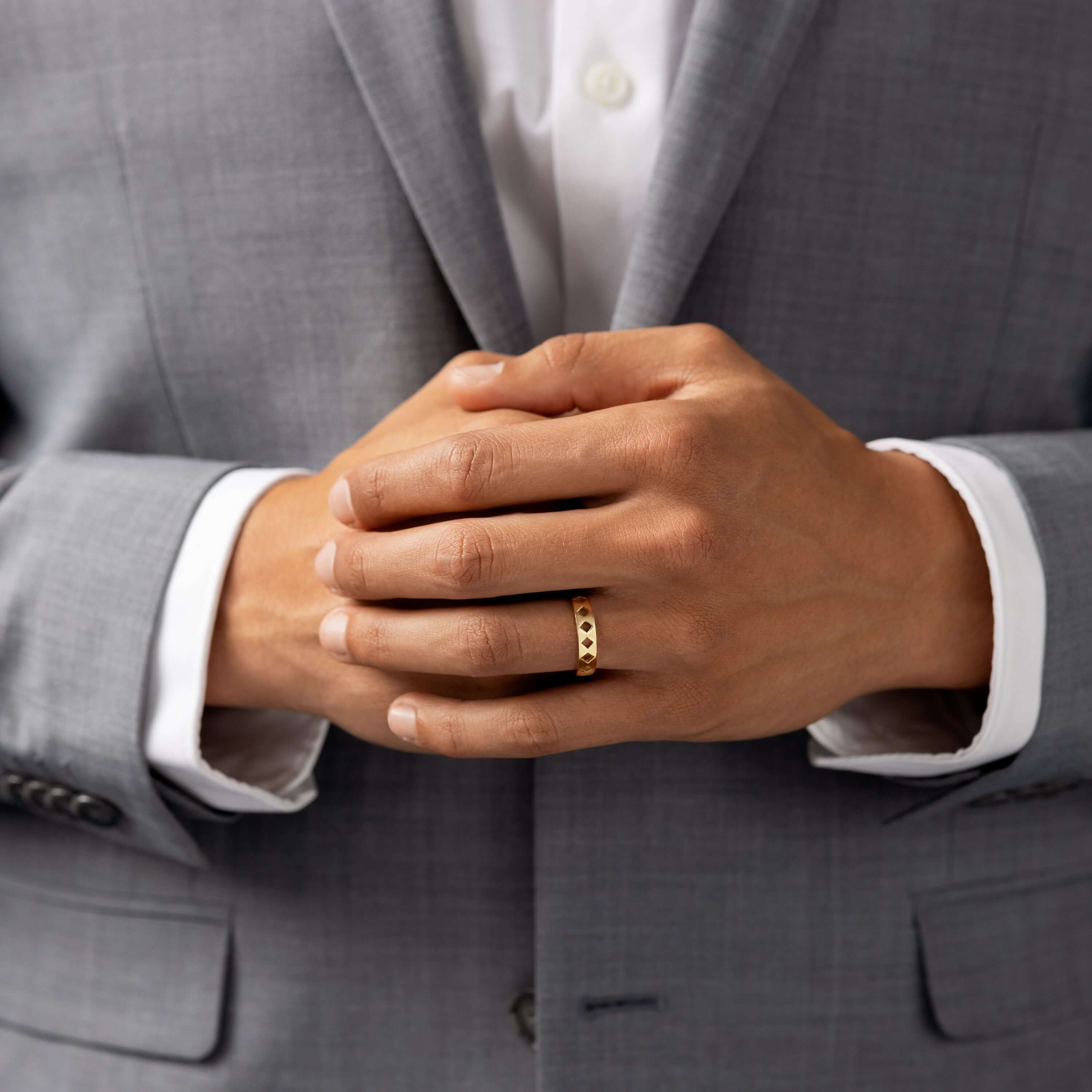 Cutout Band | Men's Gold Band | Women's Stacking Ring – Melanie Casey