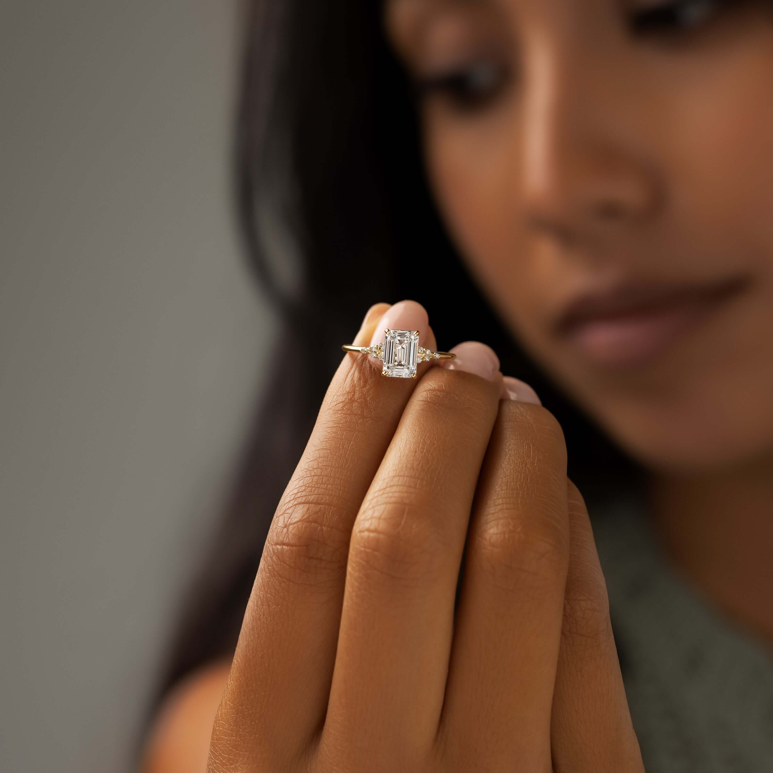 Lighthouse Ring, Emerald Cut - Melanie Casey
