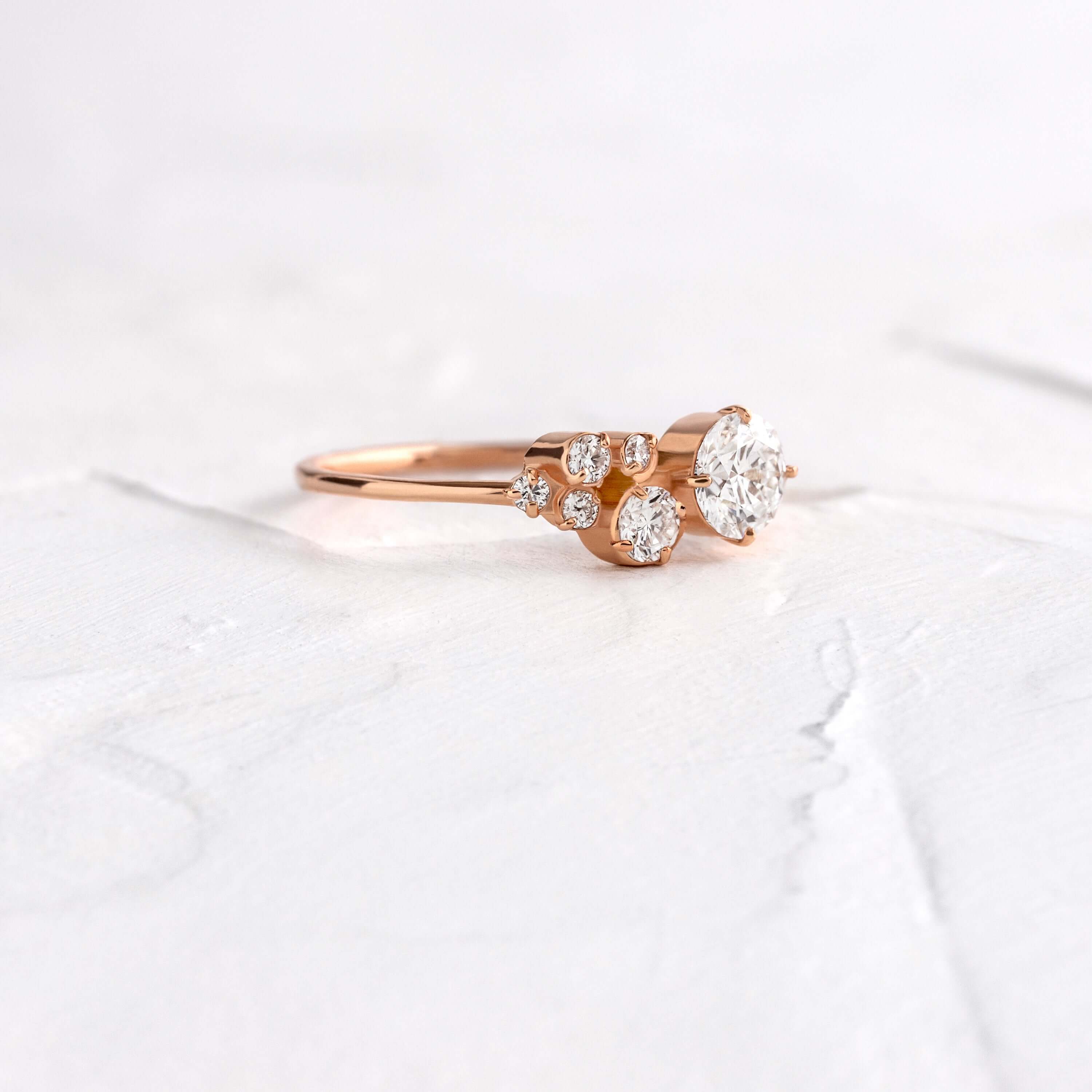 Diamond Indie Ring | Unique Cluster | Melanie Casey Fine Jewelry
