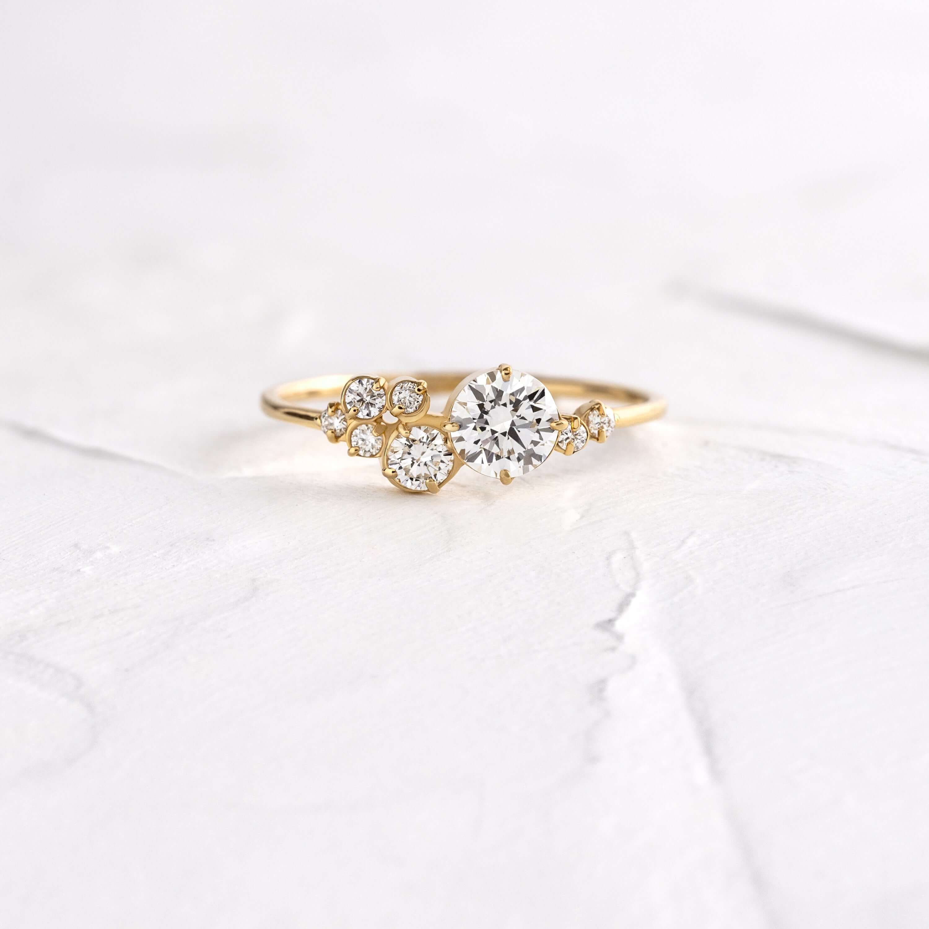 Diamond Indie Ring | Unique Cluster | Melanie Casey Fine Jewelry