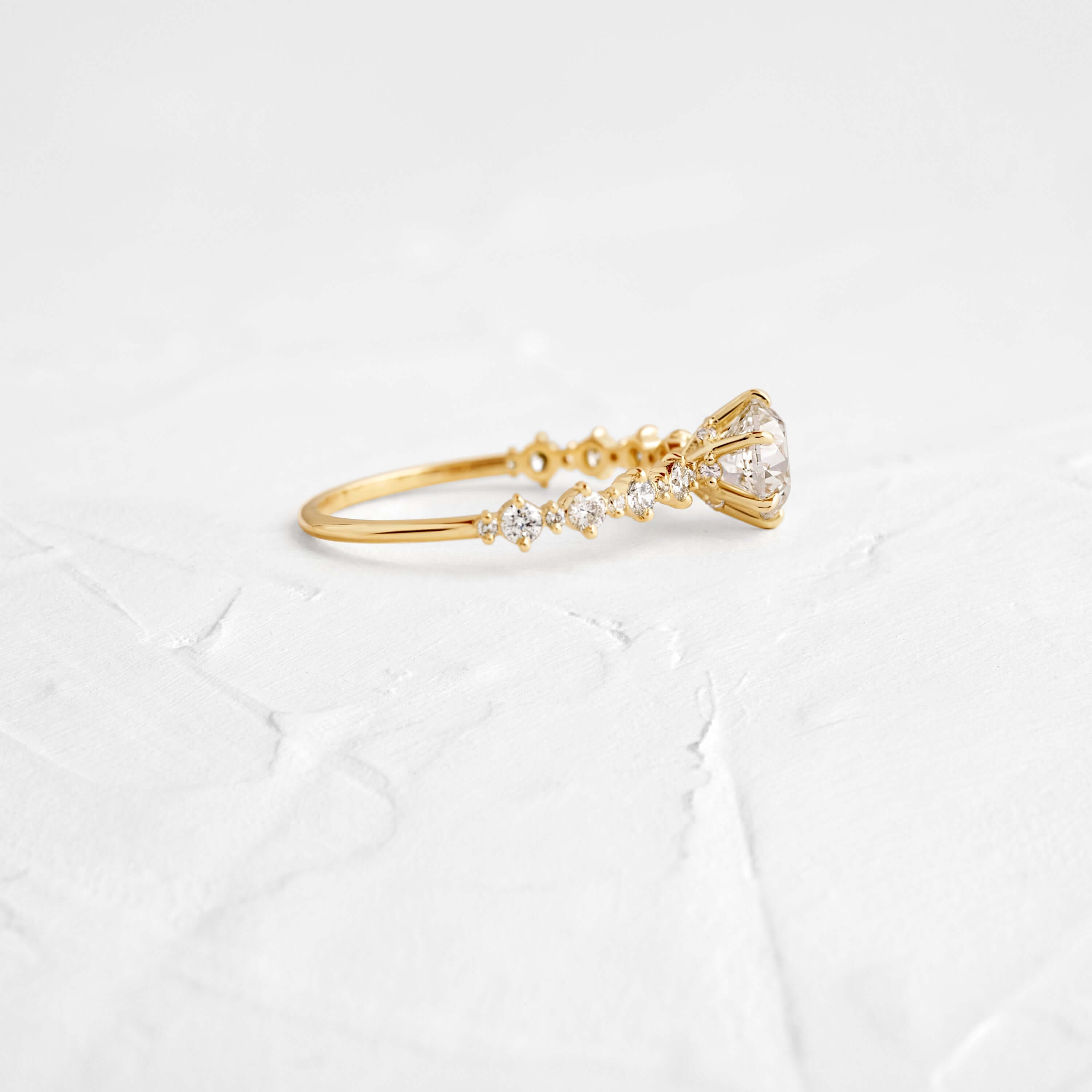 Wavelet Ring Round Cut Melanie Casey