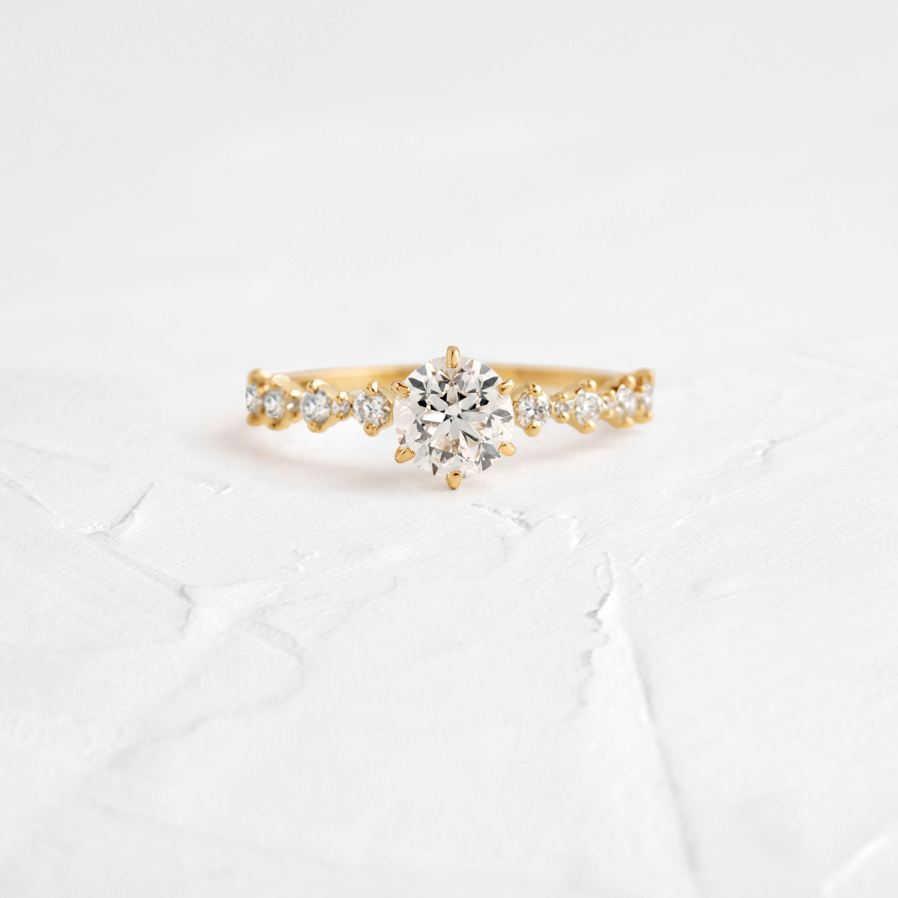 Simple Yellow Gold Engagement Rings For Women