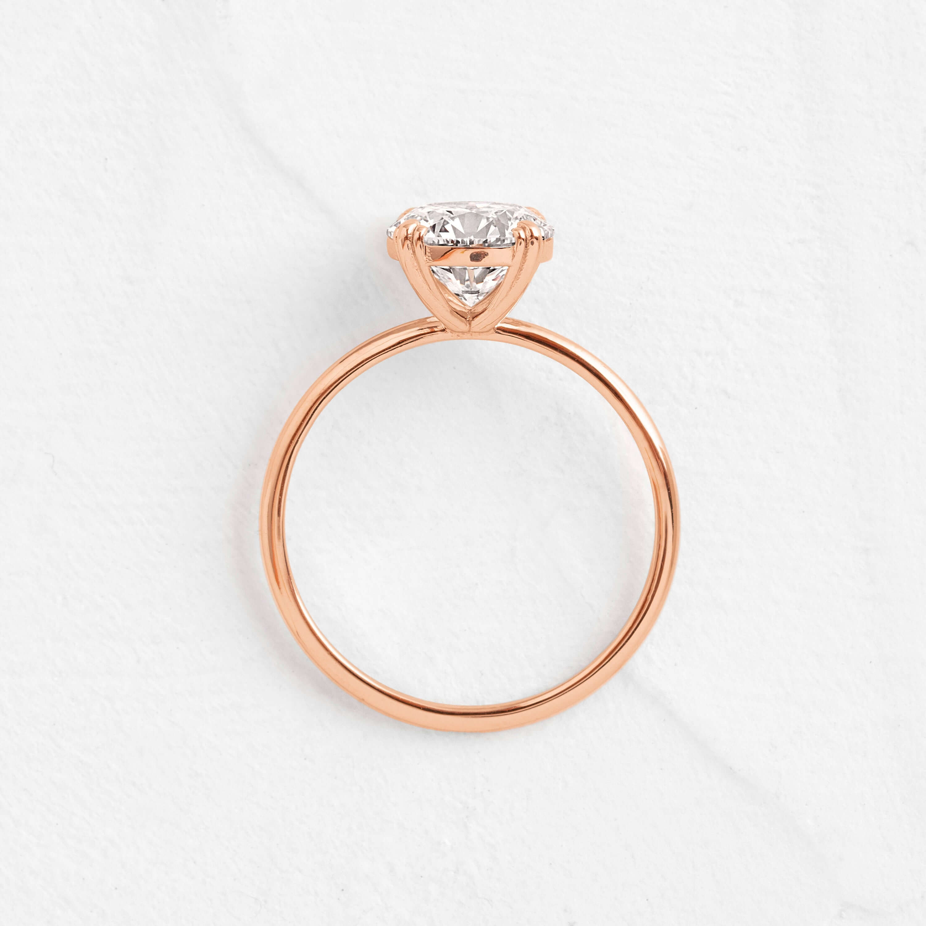 Threaded Ring, Round Cut | Melanie Casey Fine Jewelry