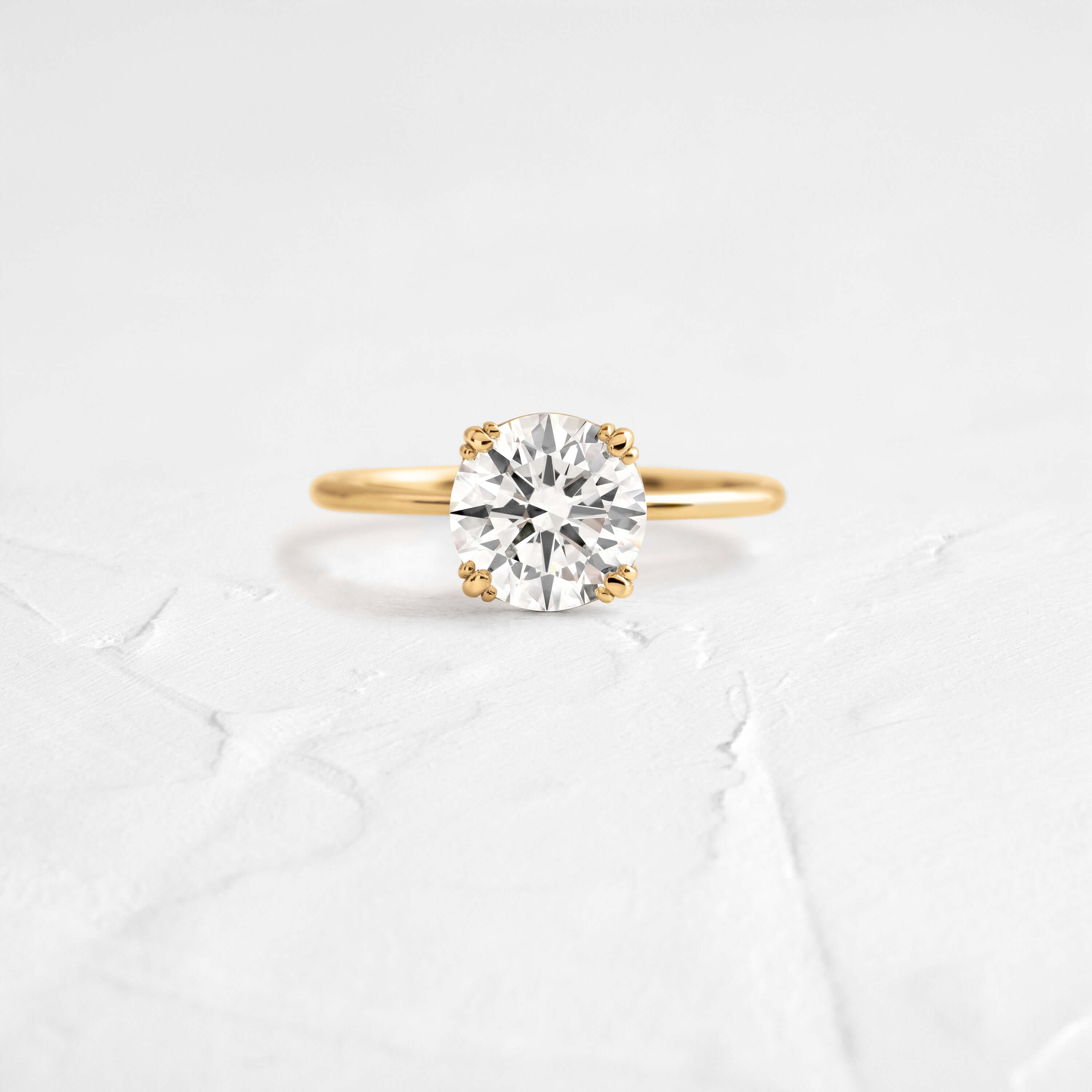 Threaded Ring, Round Cut | Melanie Casey Fine Jewelry