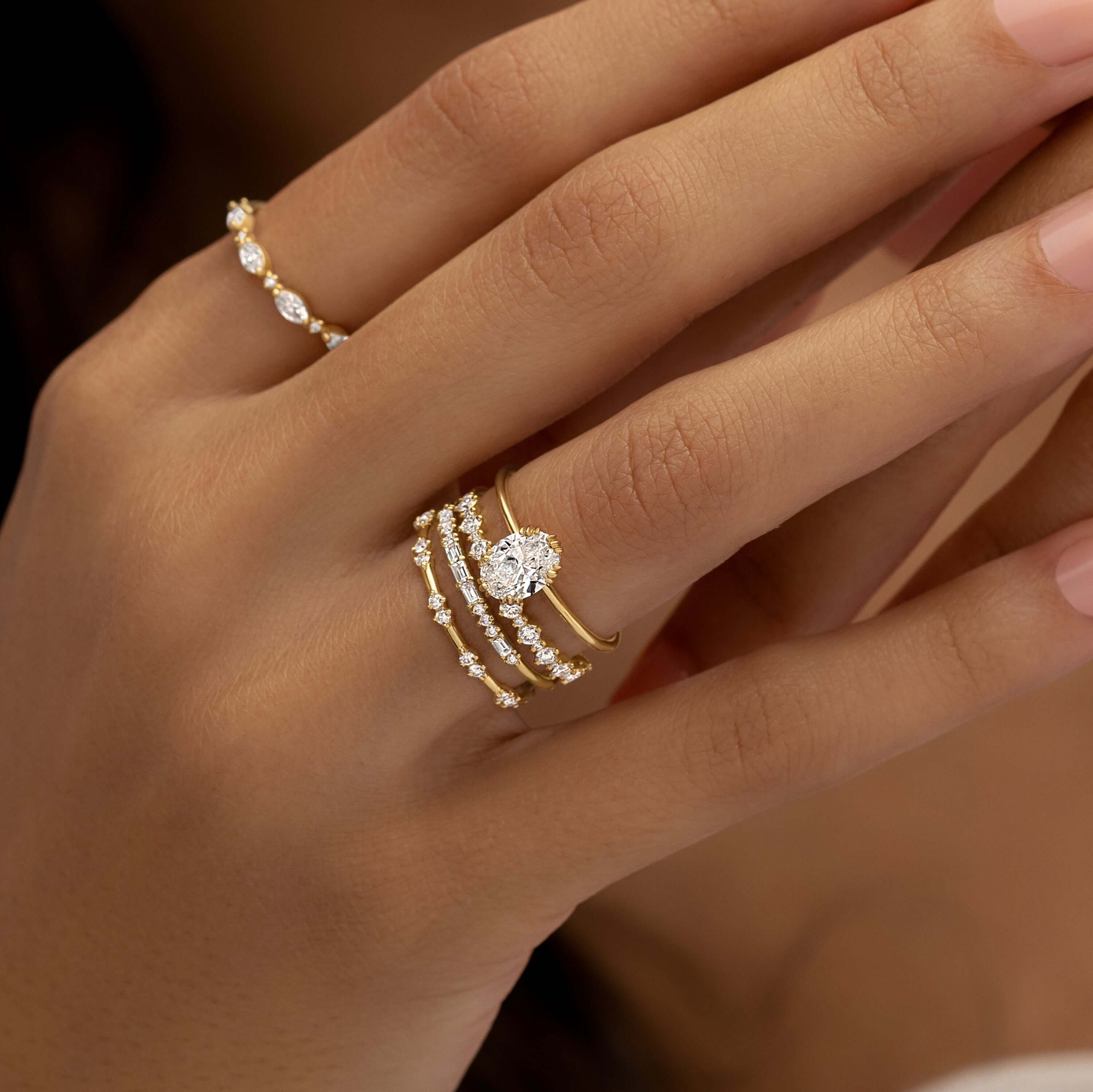 Threaded Ring, Oval Cut | Melanie Casey Fine Jewelry