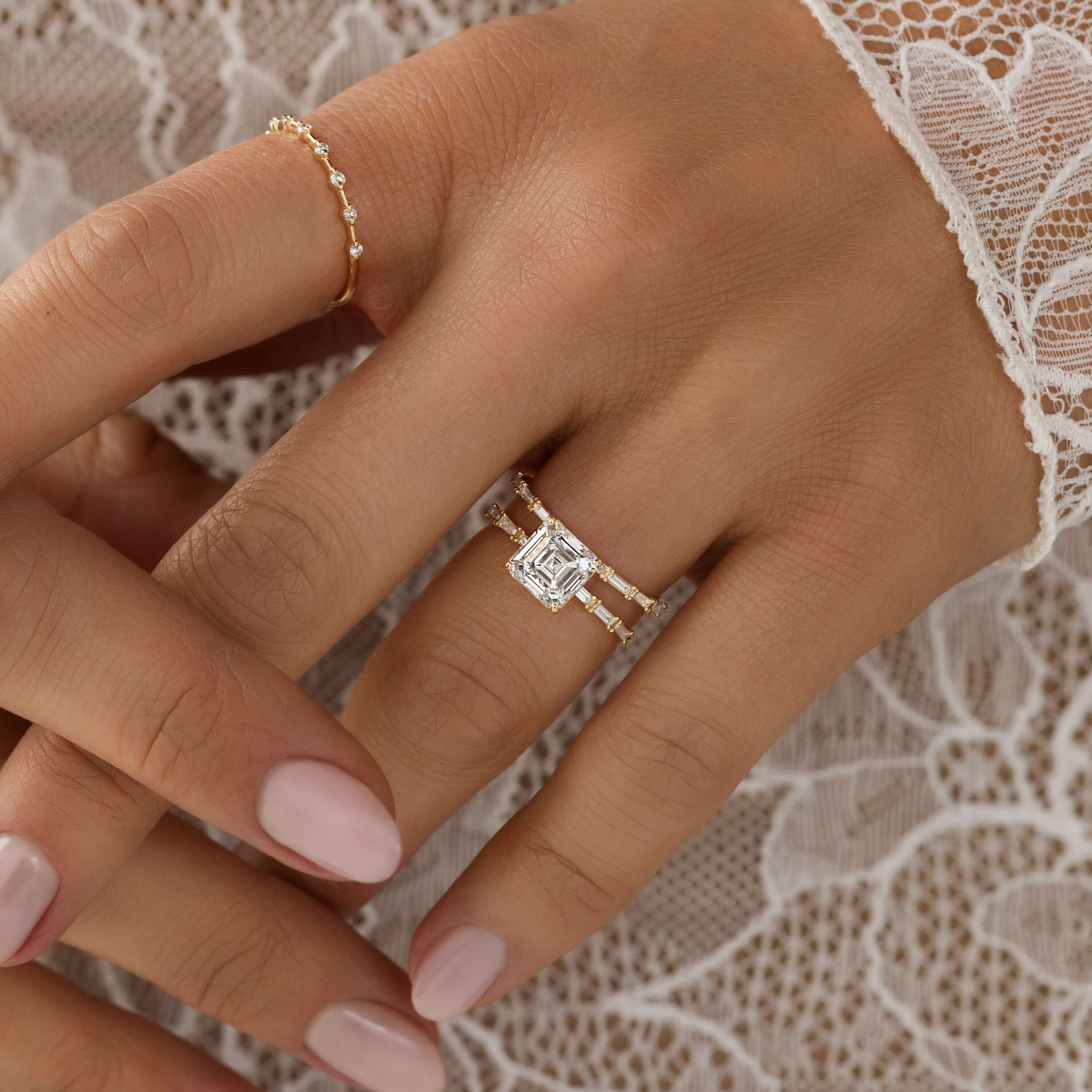 Fluency Ring, Asscher Cut Diamond - Melanie Casey