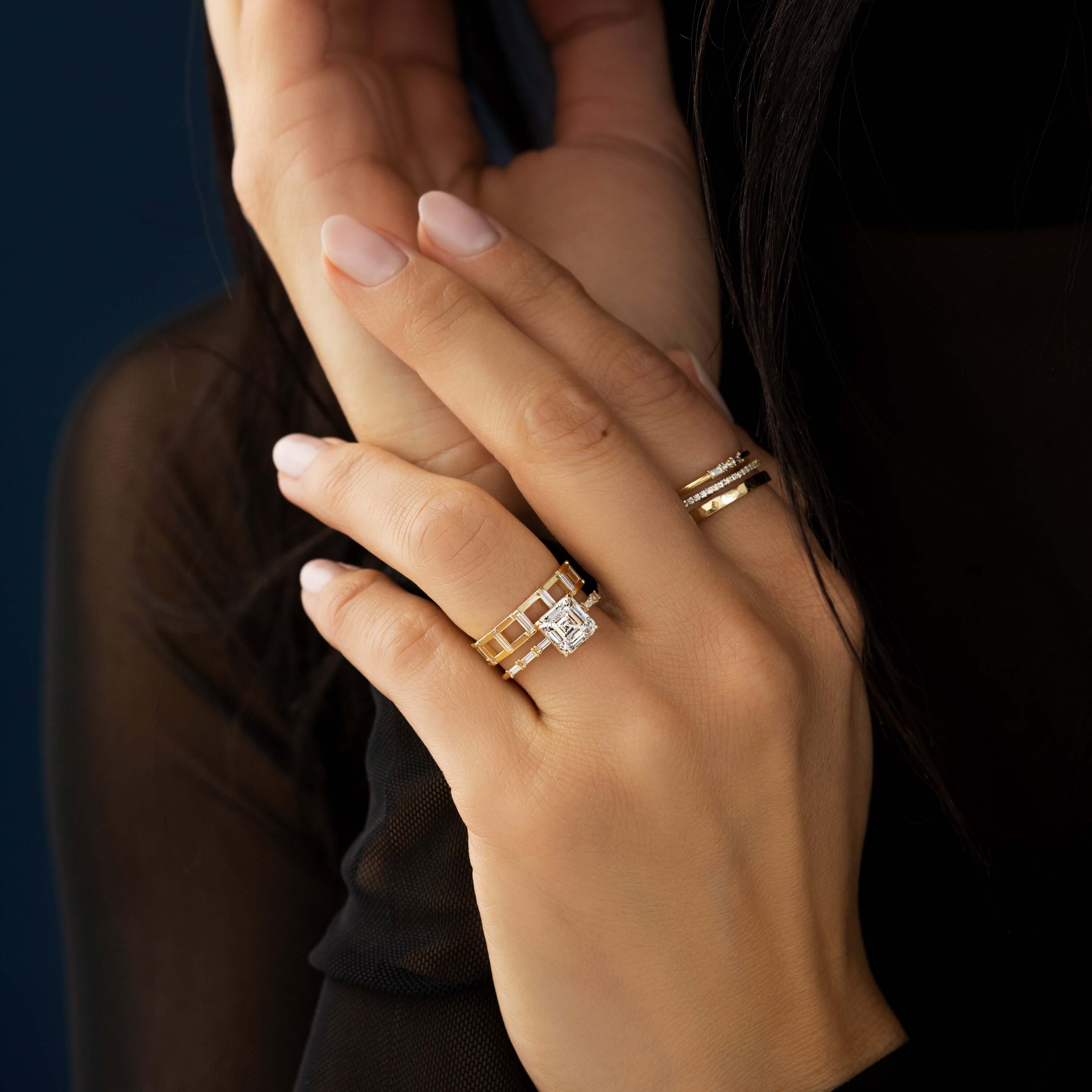 Fluency Ring, Asscher Cut - Melanie Casey