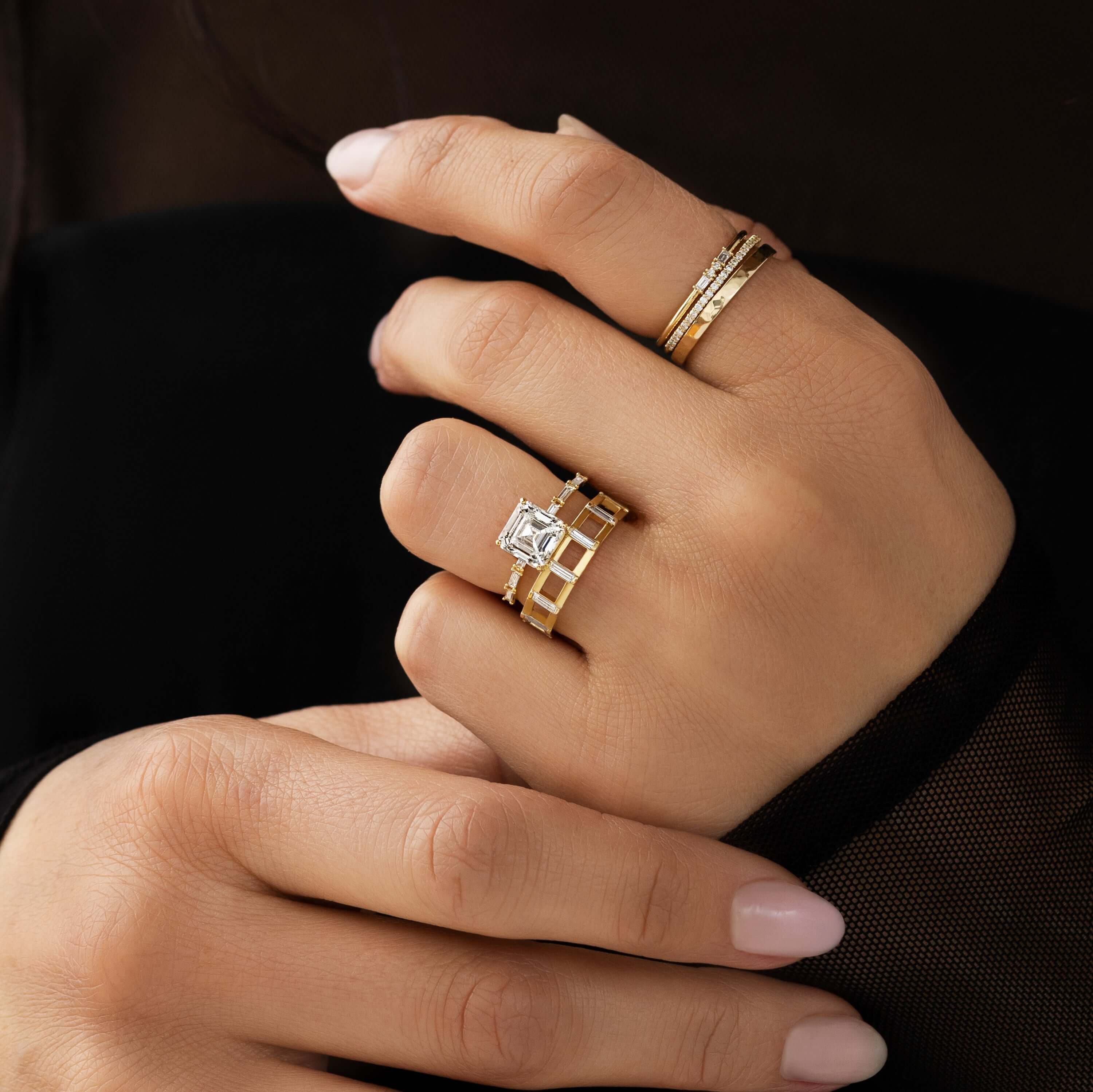 Fluency Ring, Asscher Cut Diamond - Melanie Casey