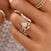 Snowdrift Ring with Pear Cut Diamond by Melanie Casey