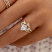 Snowdrift Ring with Pear Cut Diamond by Melanie Casey