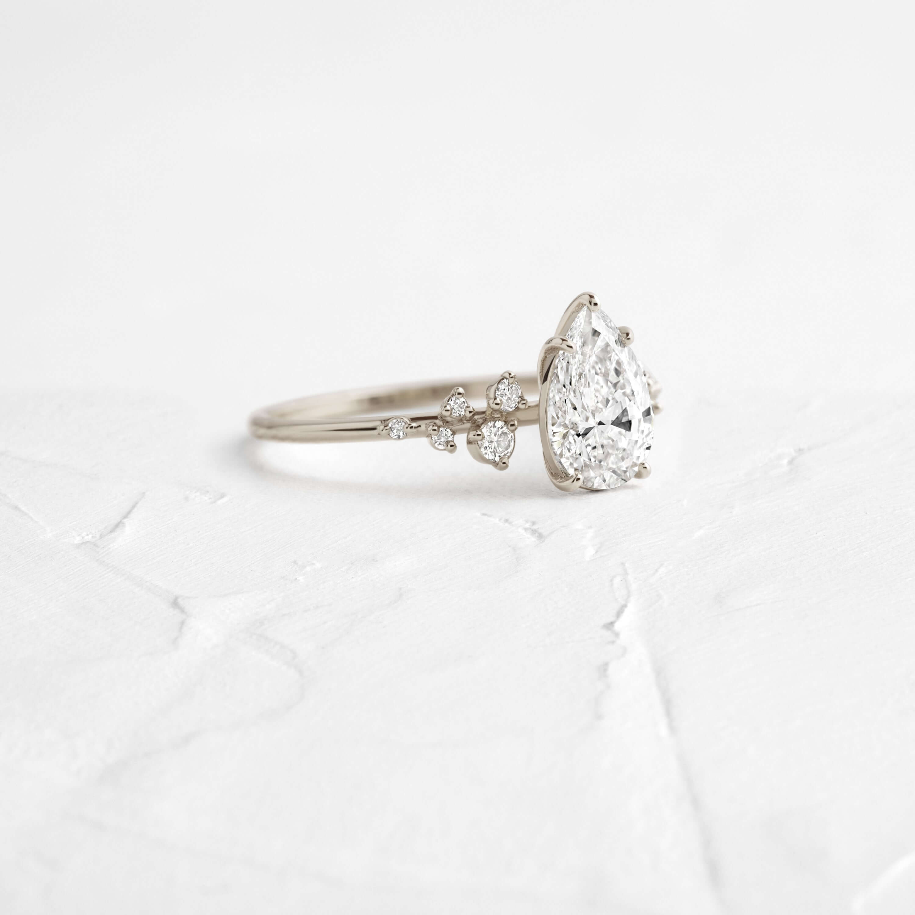 Snowdrift Ring, Pear Cut | Melanie Casey