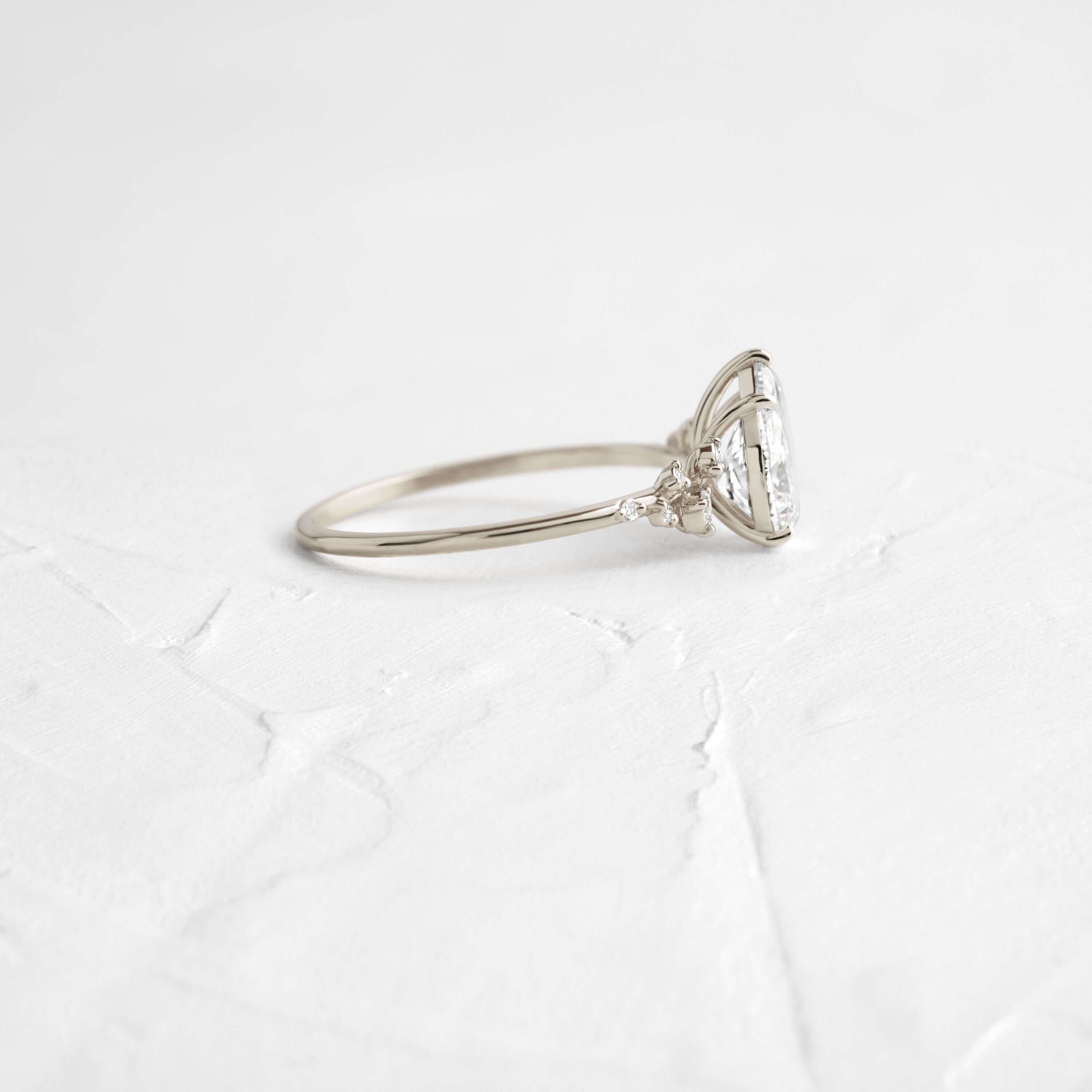 Snowdrift Ring, Pear Cut Diamond | Melanie Casey