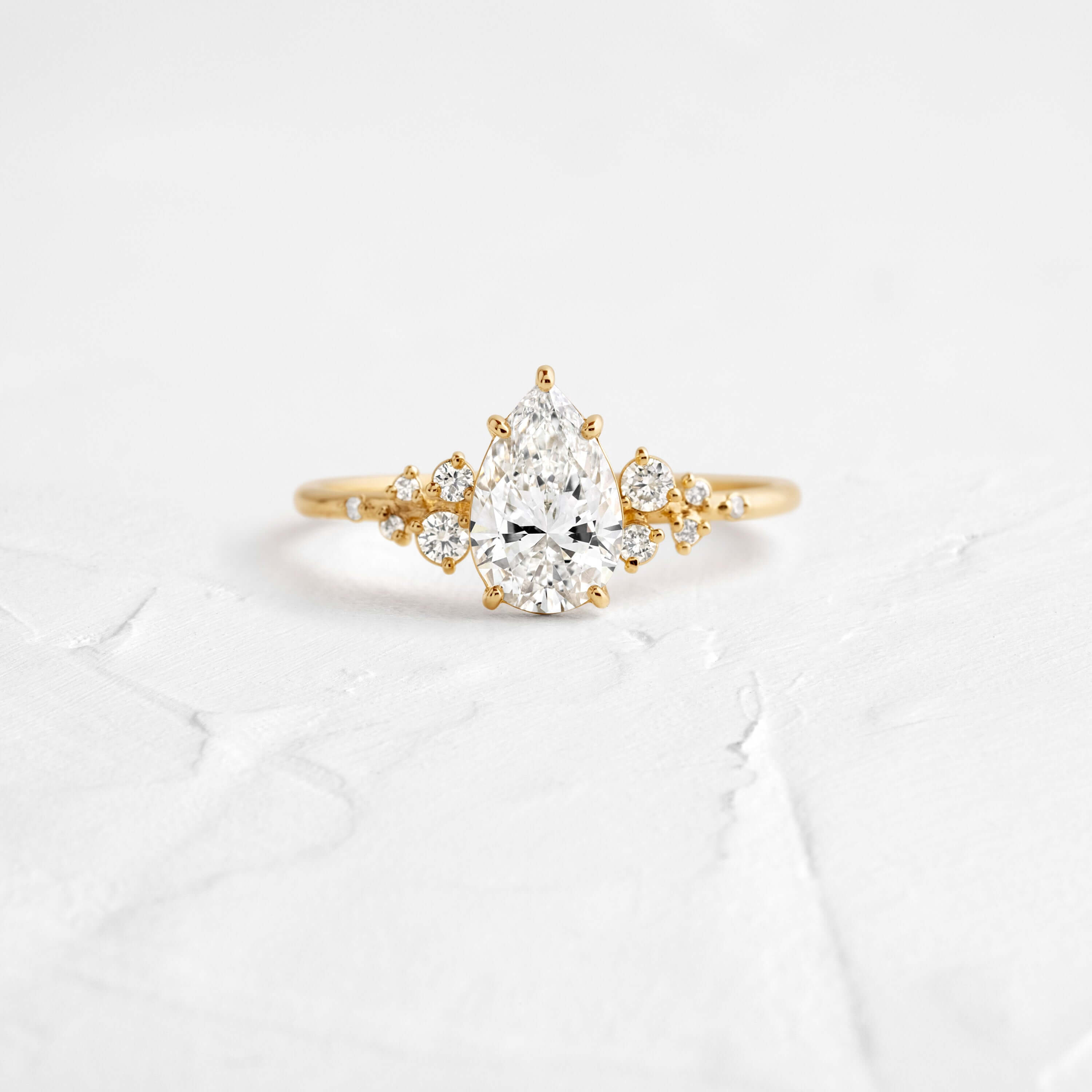 Snowdrift Ring, Pear Cut | Melanie Casey
