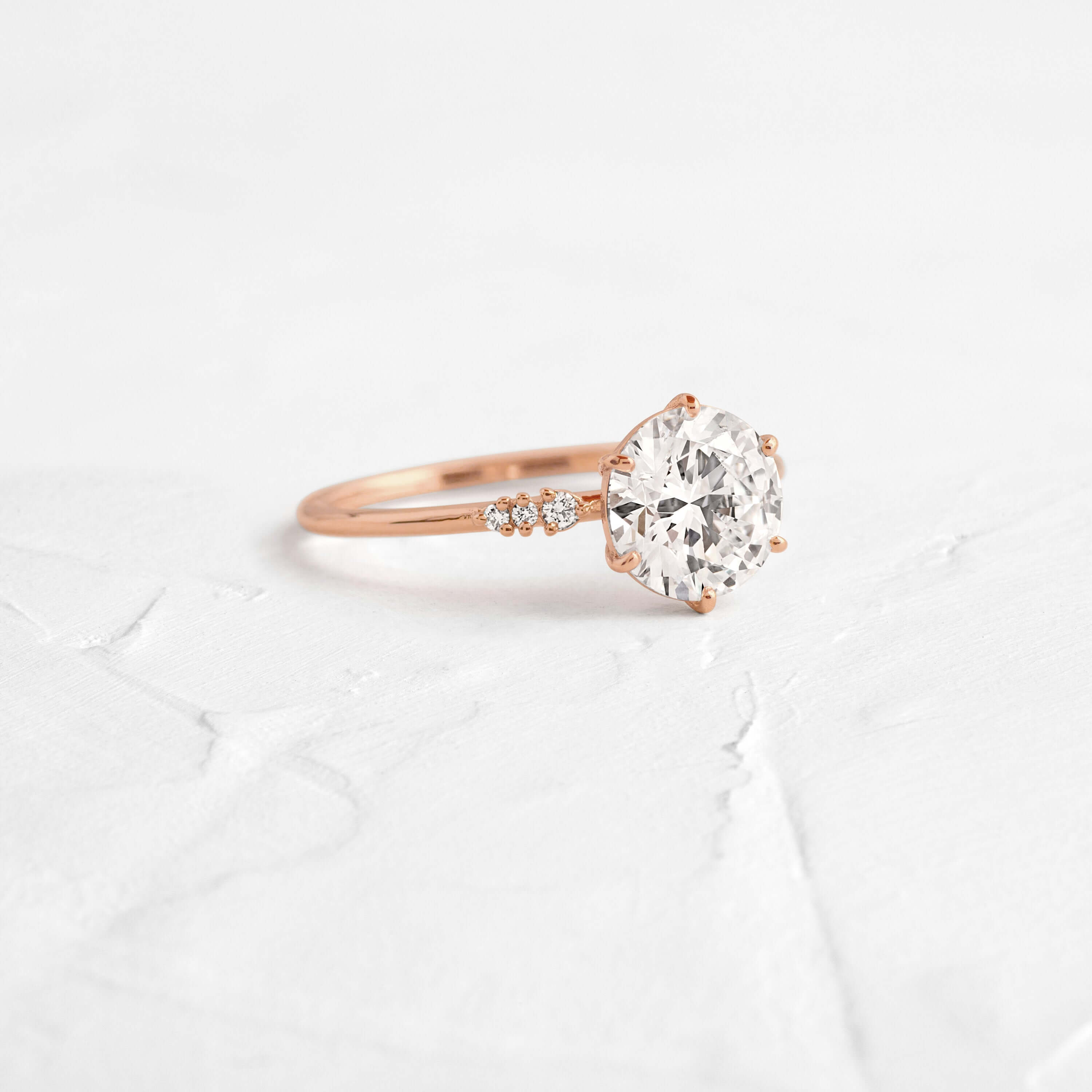 Poppy Seed Ring | Handcrafted Diamond Engagement Ring | Melanie Casey