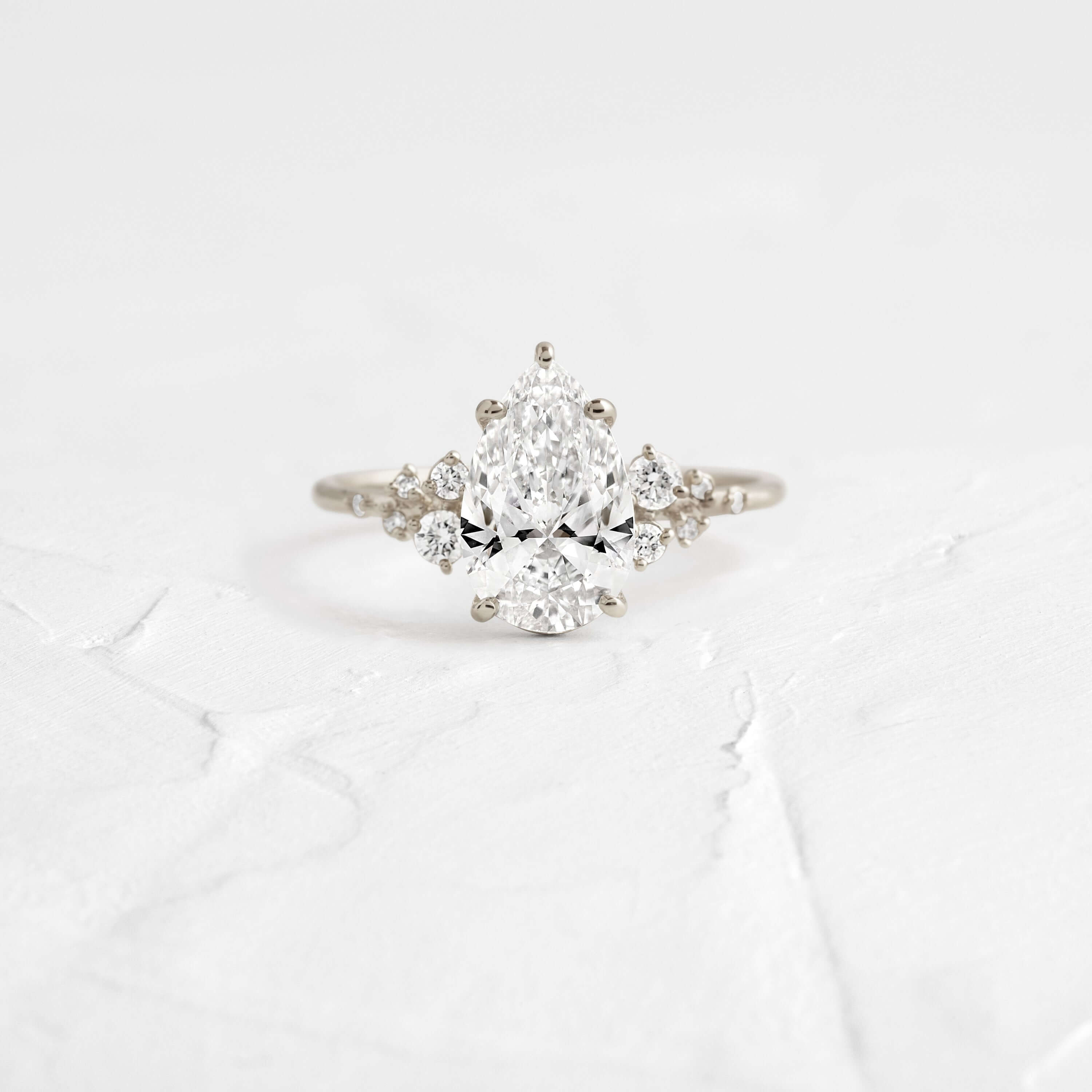 Snowdrift Ring, Pear Cut | Melanie Casey