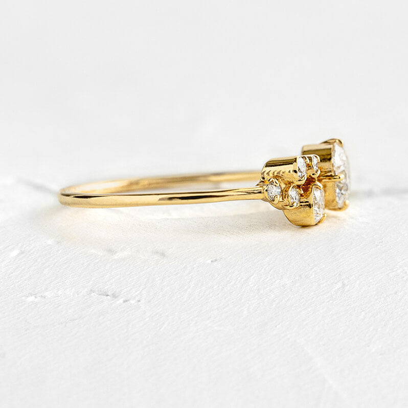 Diamond Indie Ring | Unique Cluster | Melanie Casey Fine Jewelry