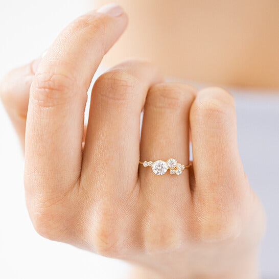 Diamond Indie Ring | Unique Cluster | Melanie Casey Fine Jewelry