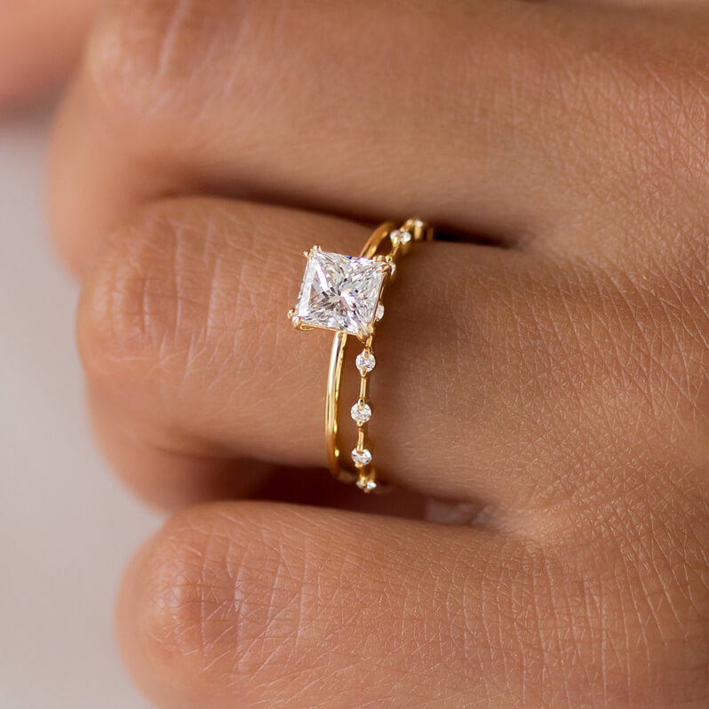 Petite Diamond Distance Band | Handcrafted Wedding Band – Melanie Casey