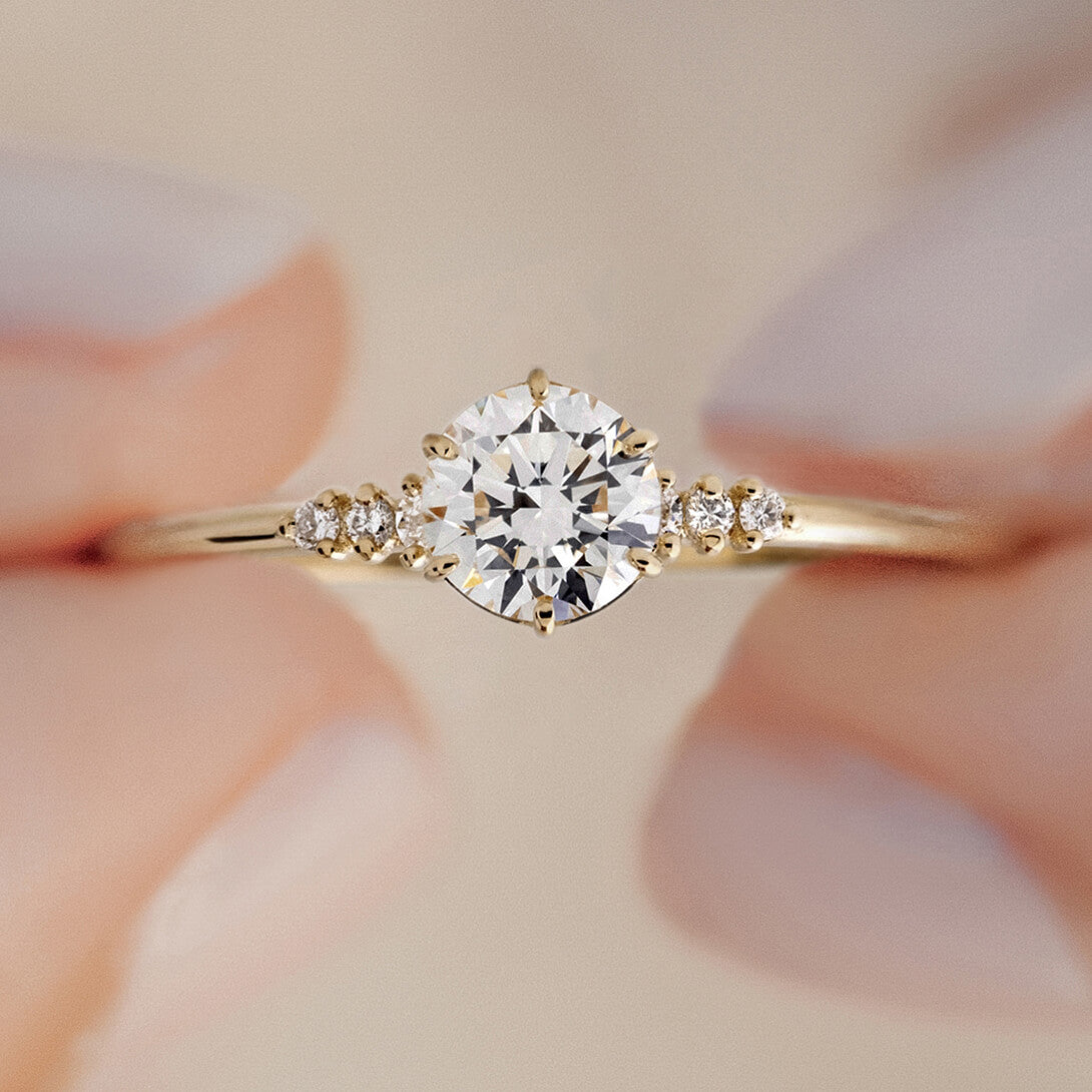 Poppy Seed Ring | Handcrafted Diamond Engagement Ring | Melanie Casey