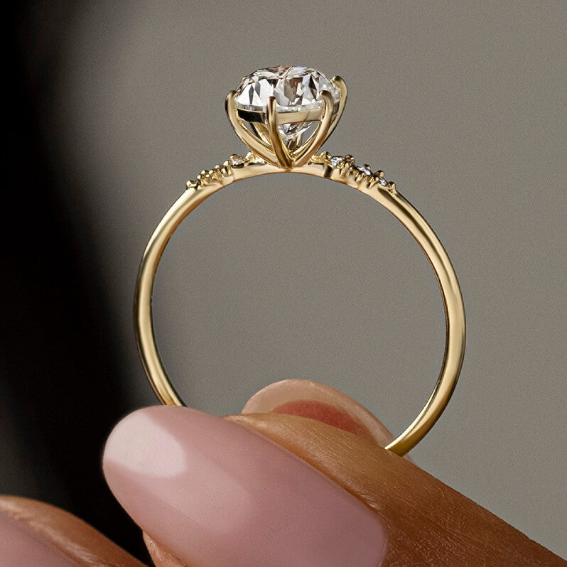 Poppy Seed Ring | Handcrafted Diamond Engagement Ring | Melanie Casey